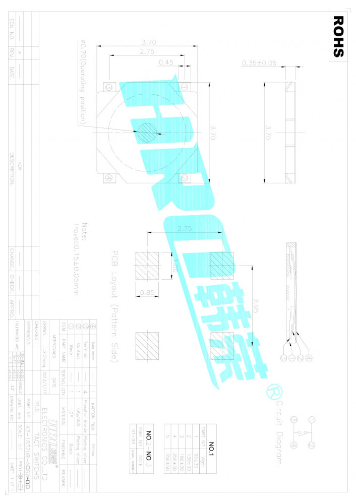 K2-1832UR-A5SW-06 technical drawing