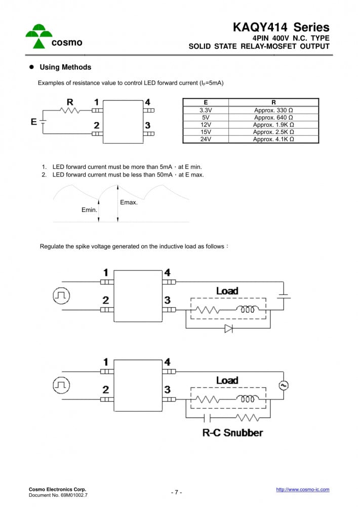 KAQY414S datasheet page 7