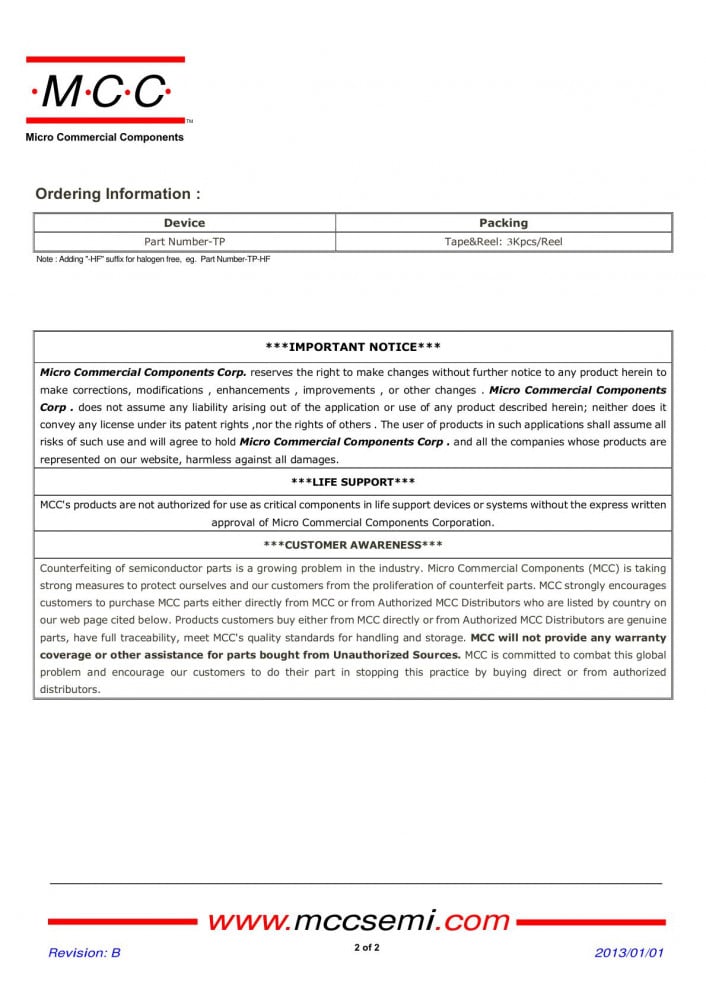 MCC SK810L datasheet page 4