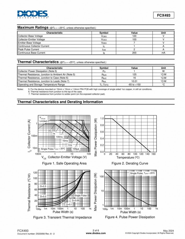 FCX493TA datasheet page 2