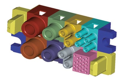 TE Connectivity 2212329-1 Backplane Connector Housing for sale