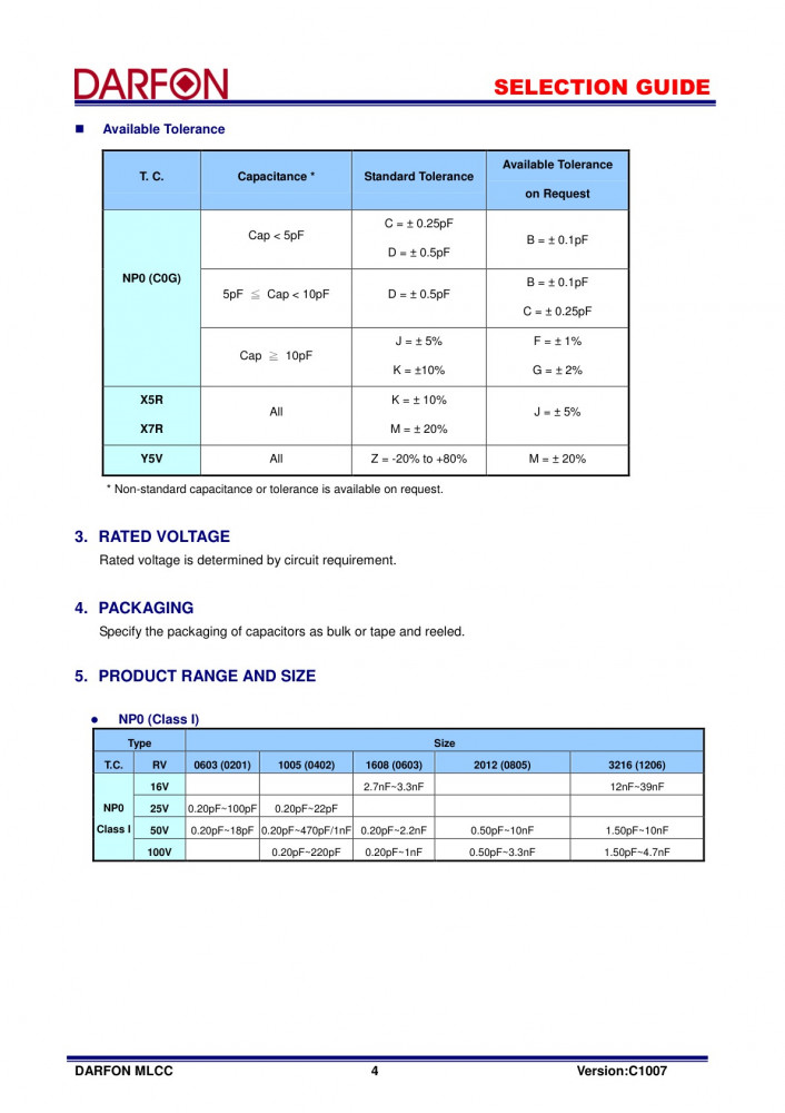 Darfon MLCC document page 4