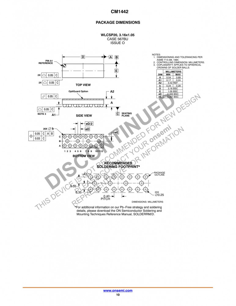 CM1442 datasheet page 10