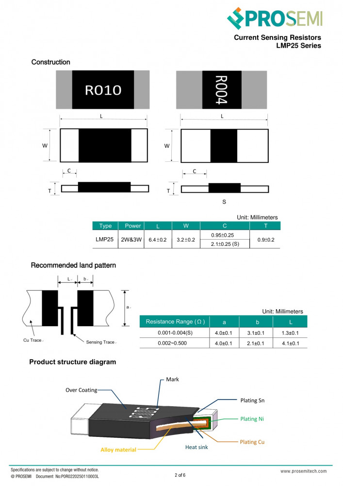 LMP25 technical document page 2