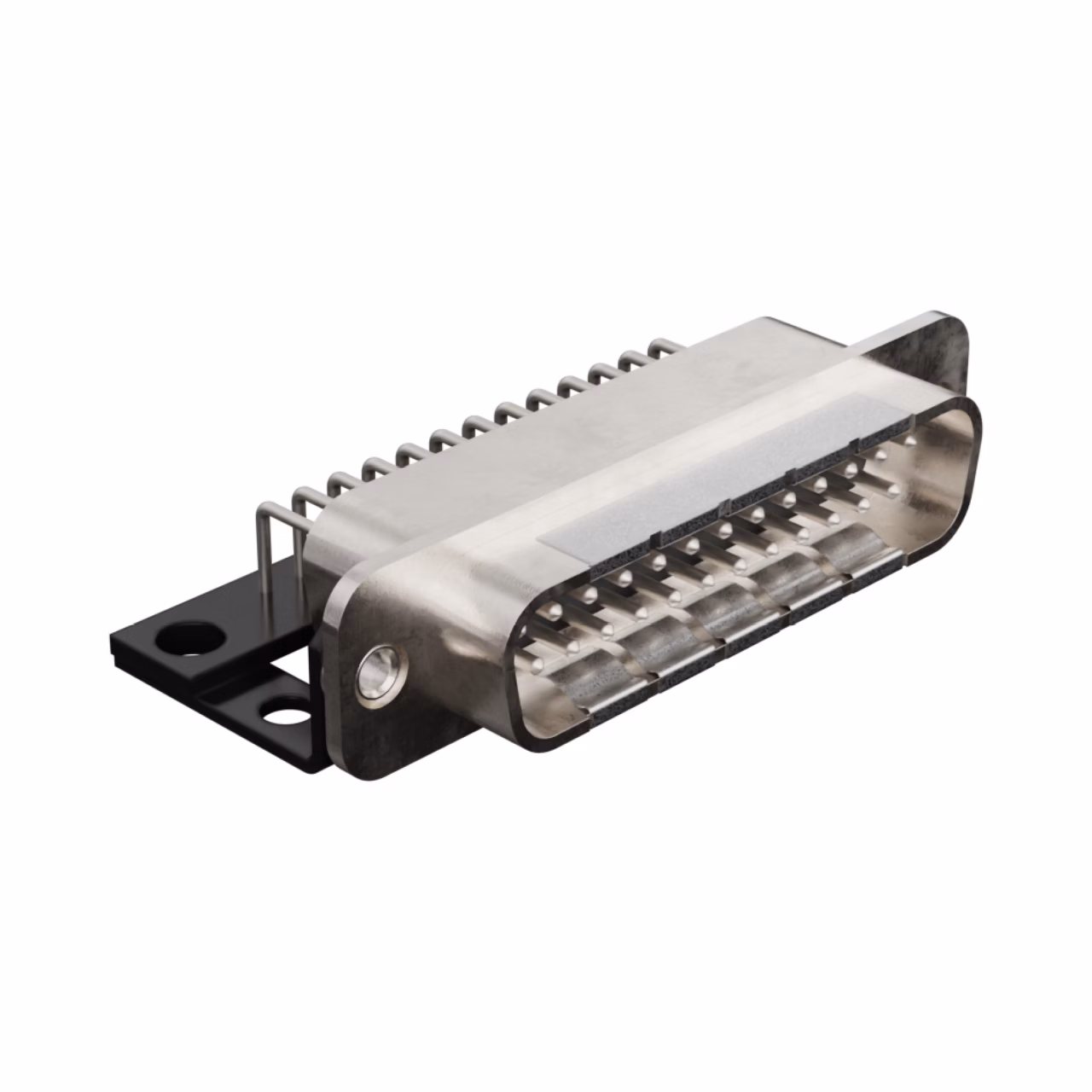 Standard-Density EMI Filtered D-Sub Connector, Male, Right-Angle, PCB Through Hole, 1000pF Pi, Metal Grounding Brackets, RoHS, 25 Circuits for sale