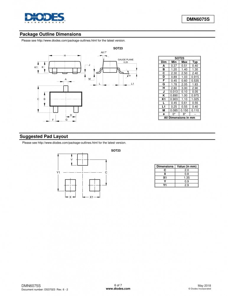 DMN6075S-7 datasheet page 6