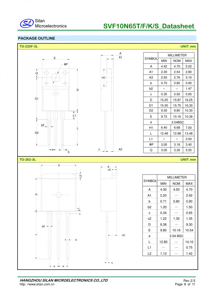 SVF10N65F datasheet page 8