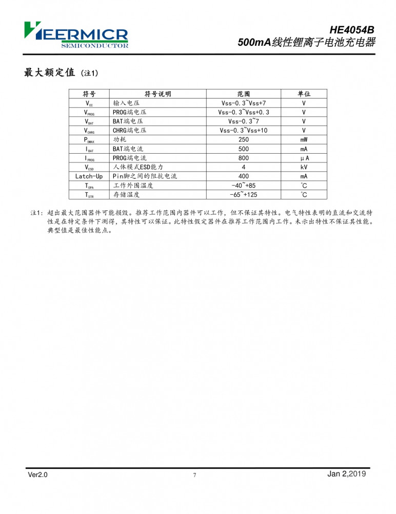 HE4054B datasheet page 7
