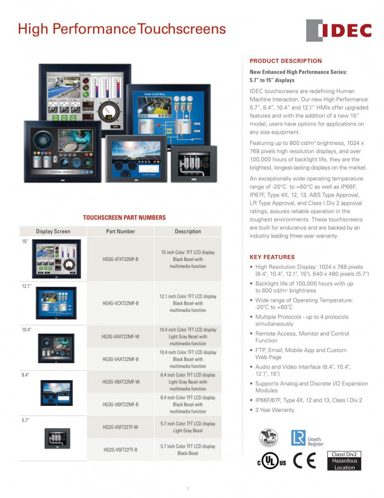 Product documentation page 1