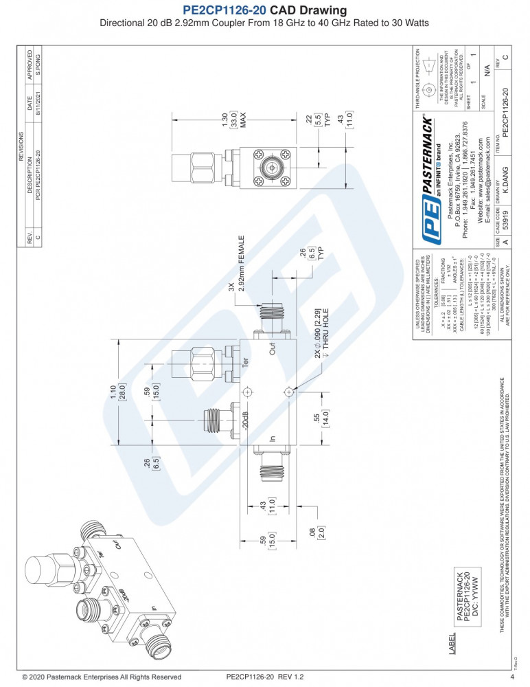 PE2CP1126-20 datasheet page 4