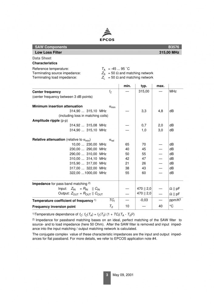 B3576 data sheet page 3