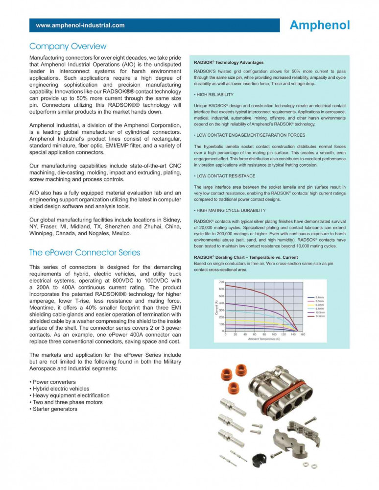 Amphenol ePower documentation page 2