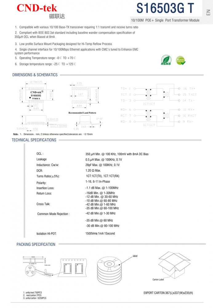 S16503G T-CND technical document preview 1
