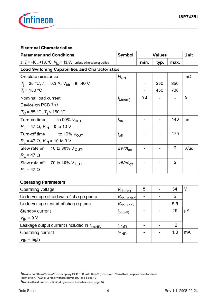 ISP742RI datasheet page 4