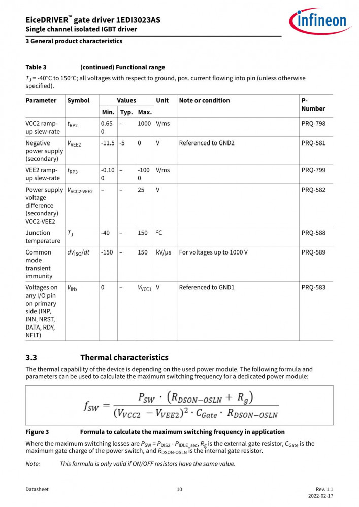 1EDI3023AS datasheet page 10