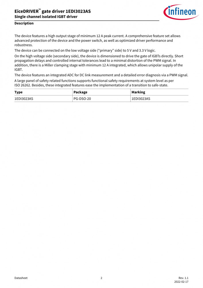 1EDI3023AS datasheet page 2