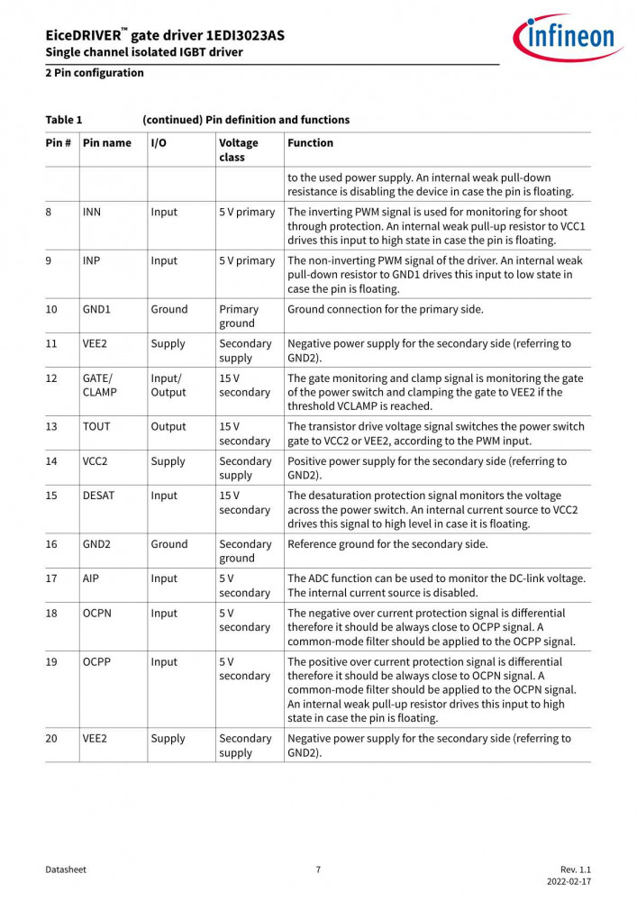 1EDI3023AS datasheet page 7