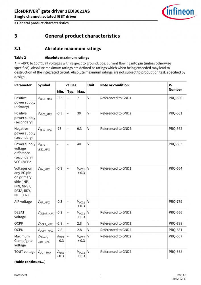 1EDI3023AS datasheet page 8