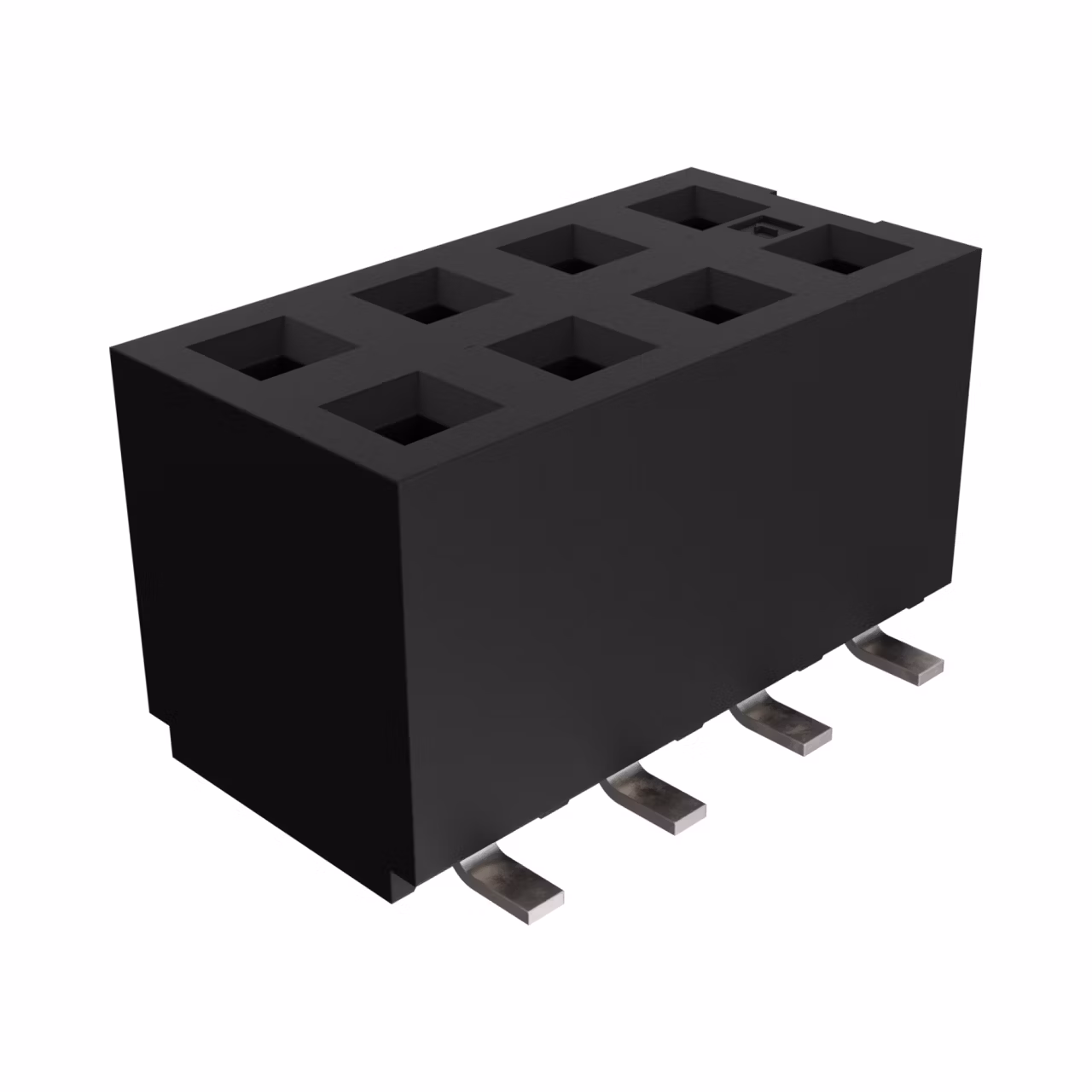 Milli-Grid Receptacle, Surface Mount, Vertical, Top Entry, without Plastic Pegs, without Cap, Tape and Reel, 2.50µm Tin (Sn) Plating, 40 Circuits, Lead-Free