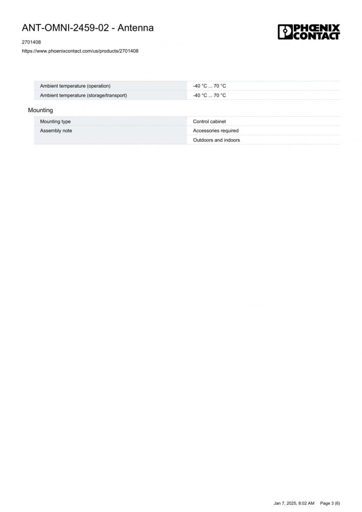 Phoenix Contact 2701408 technical document page 3
