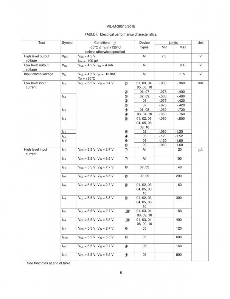 54LS107A/BCA technical document page 6