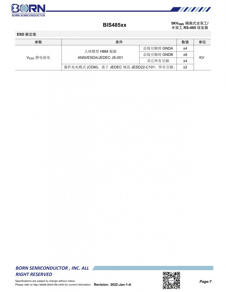 BIS485xx datasheet page 7