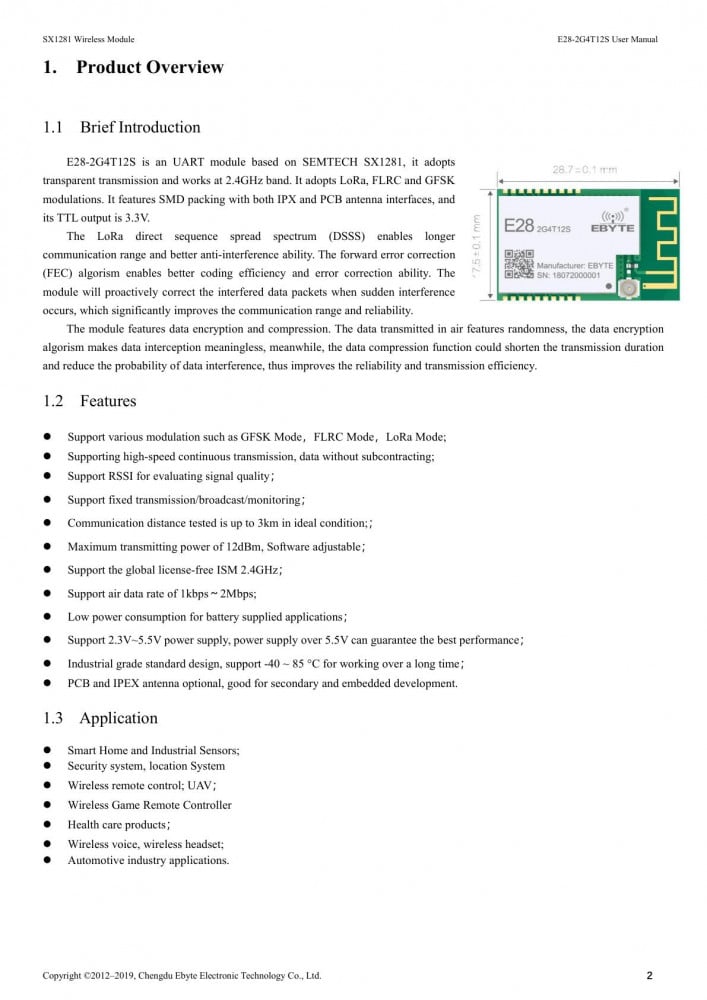 E28-2G4T12S manual page 3