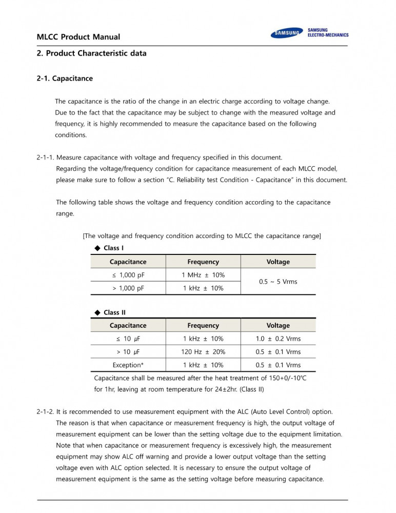 CL10A105KA8NNNC technical document page 10