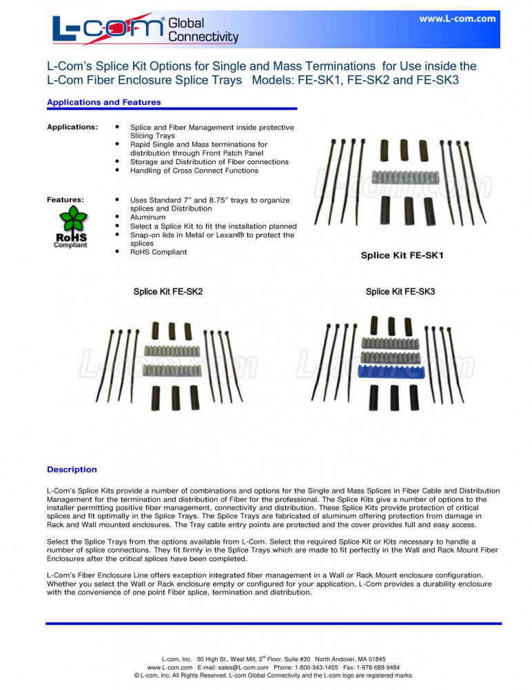 L-com FE-SK3 technical document page 1
