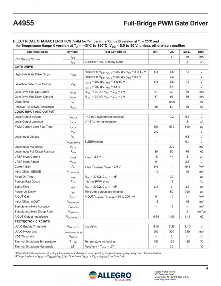A4955 datasheet page 4