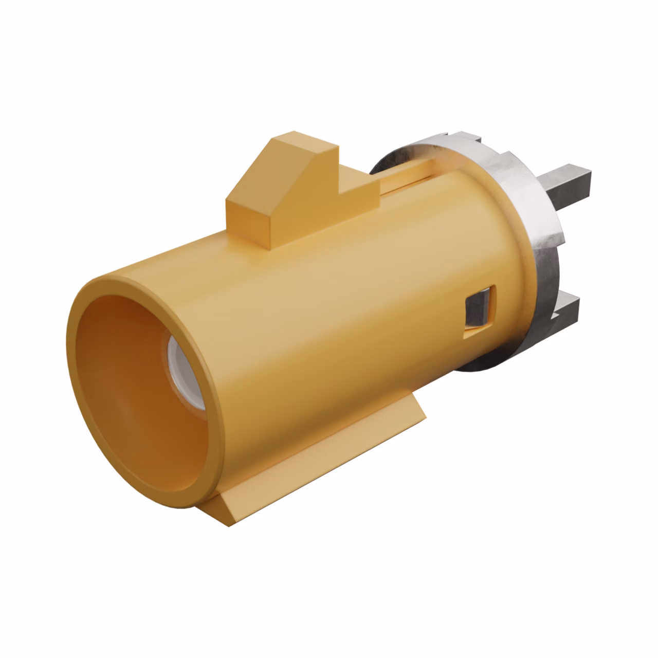 FAKRA Jack, Straight, PCB Receptacle, Through Hole, Brass Body, Tin (Sn) Plated, Keying Code B, Tray, 50 Ohms for sale