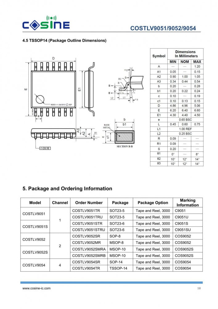 COSTLV9051TR datasheet page 10
