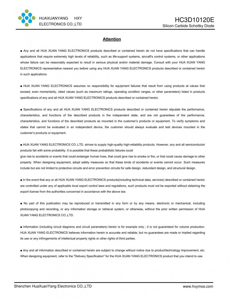 HC3D10120E datasheet page 6