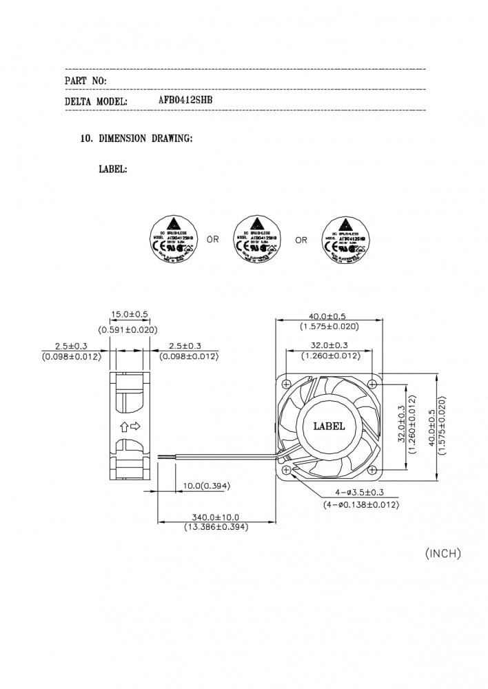 AFB0412SHB specification page 6