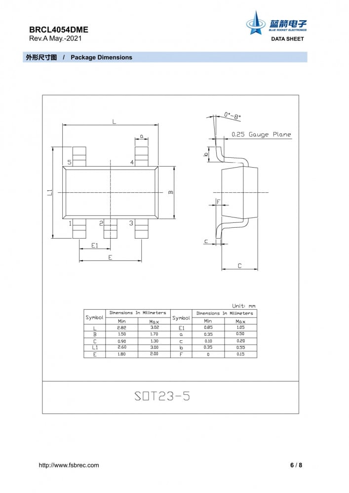 BRCL4054DME datasheet page 6