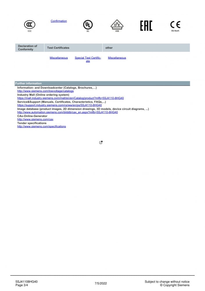 5SJ4110-8HG40 technical document page 3
