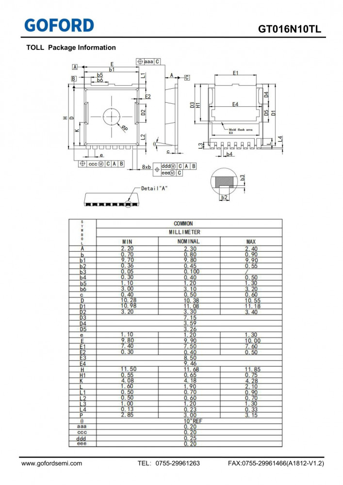 GT016N10TL datasheet page 6