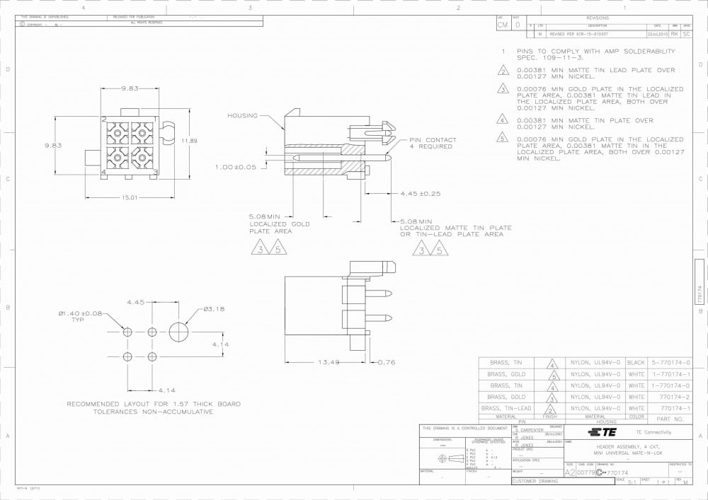 TE Connectivity 1-770174-0 technical document preview