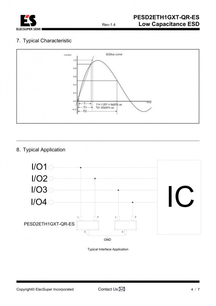 PESD2ETH1GXT-QR-ES datasheet page 4