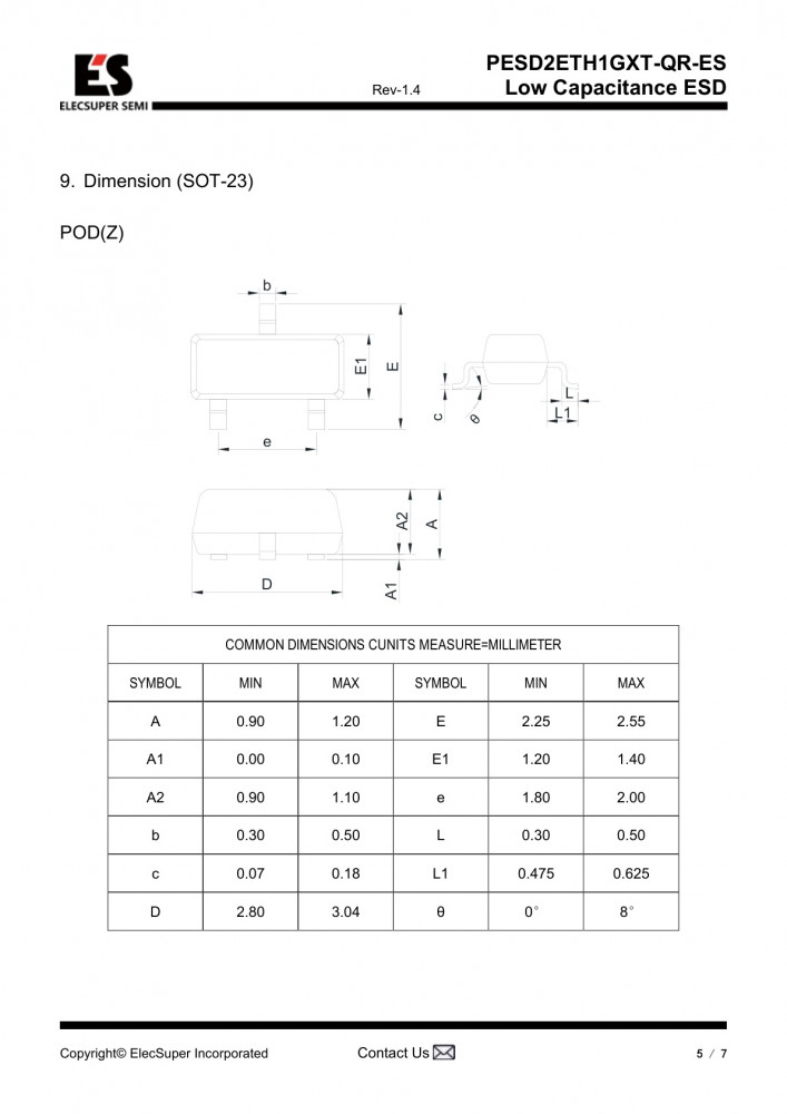 PESD2ETH1GXT-QR-ES datasheet page 5