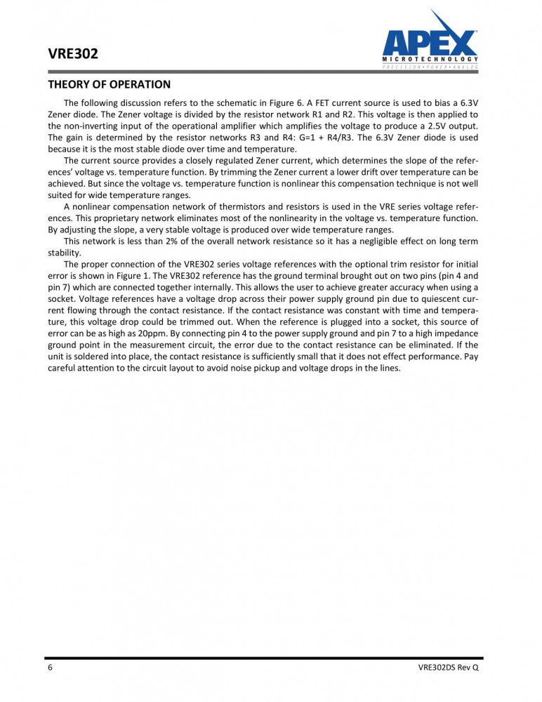 VRE302 technical document page 6
