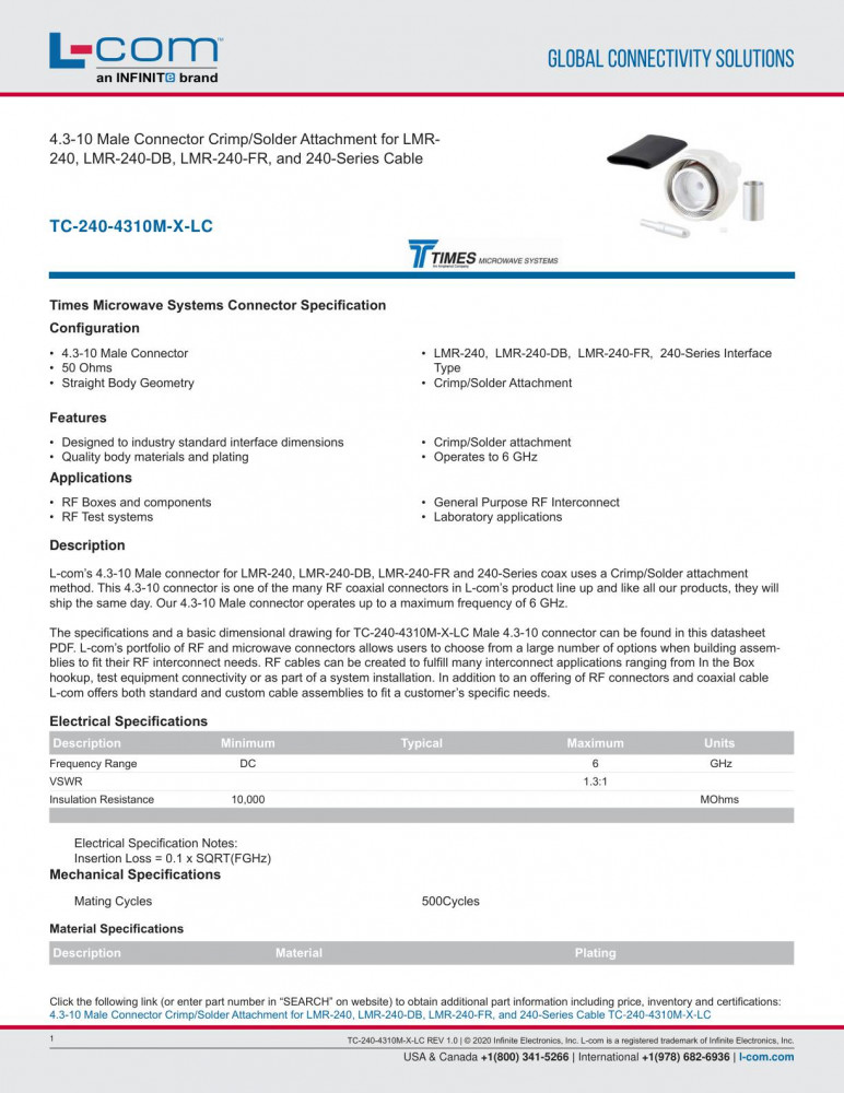 TC-240-4310M-X-LC datasheet page 1