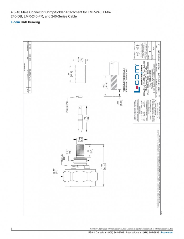 TC-240-4310M-X-LC dimensional drawing page