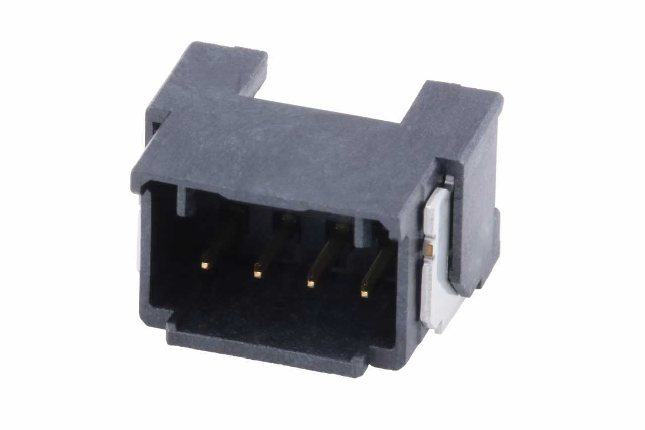 Mini-Fit Max Vertical Header, Dual Row, Surface Mount, 10 Circuits, Matte Tin (Sn) Plating, Black, Glow-Wire Capable, with Pick-and-Place Tape, Tape and Reel