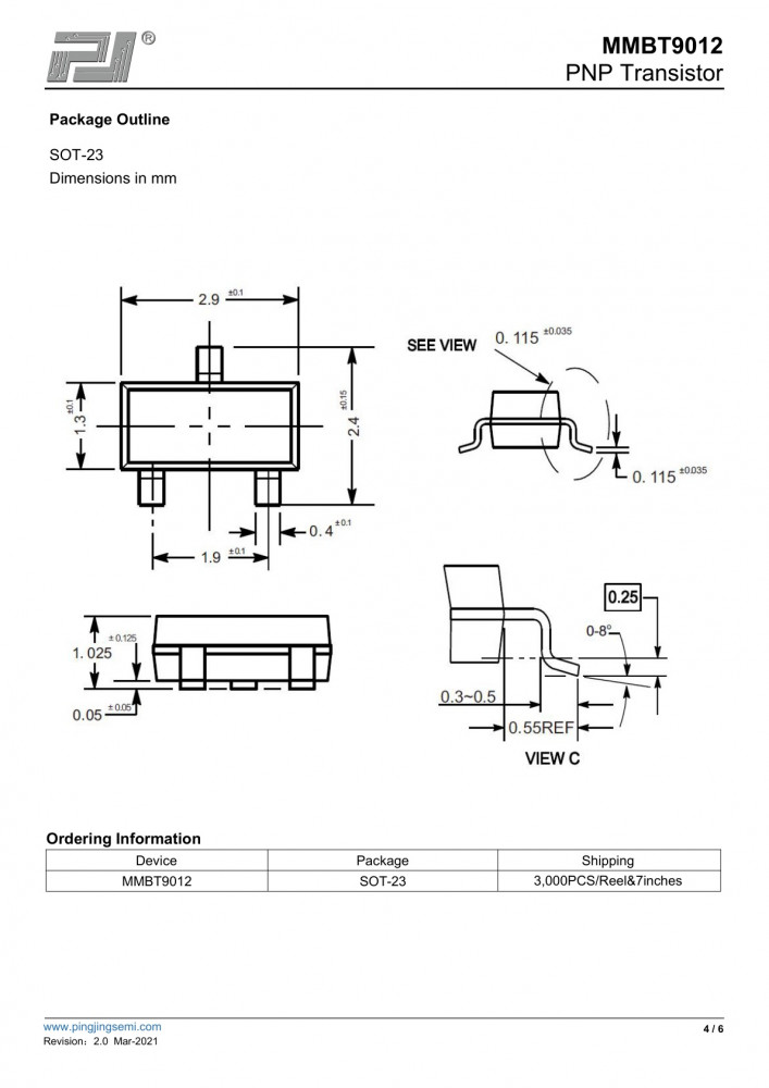 MMBT9012H datasheet page 4