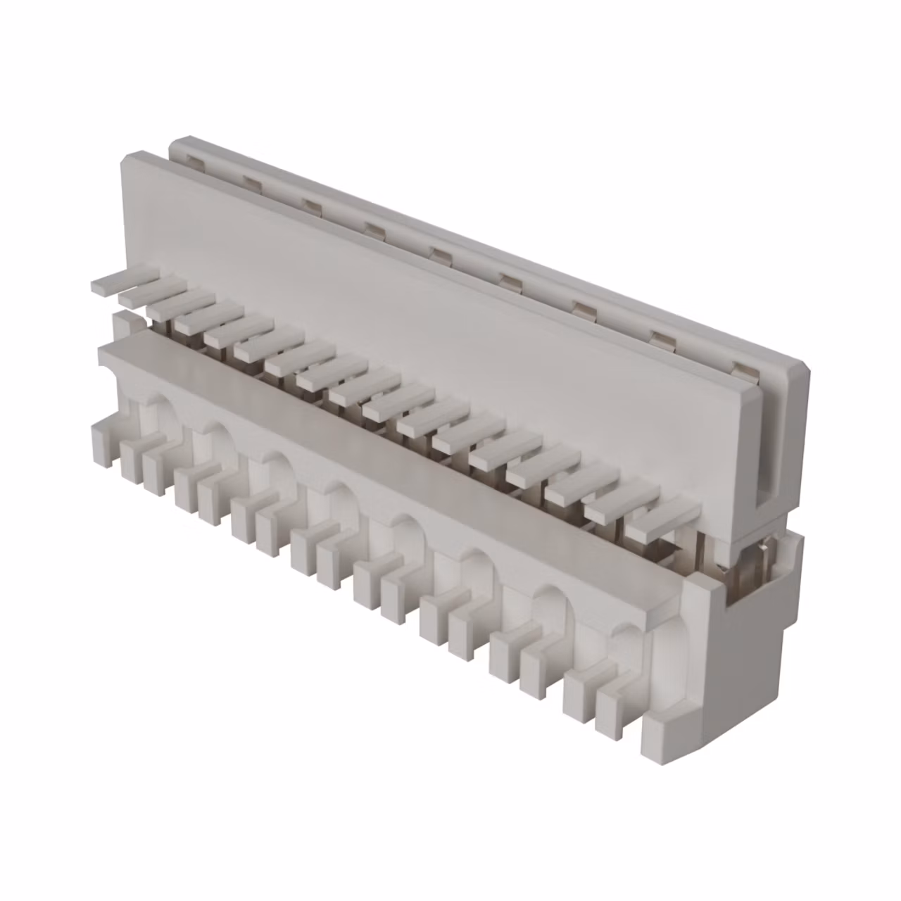 Appli-Mate RAST Power IDT Housing, 5.00mm Pitch, Direct/Indirect, Female, 9 Circuits, All Code Keys Removed, Open End Walls for sale