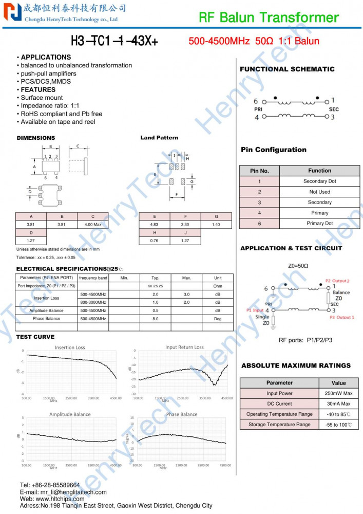 H3-TC1-1-43X+ technical datasheet page