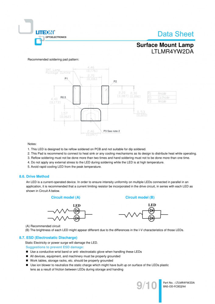 LTLMR4YW2DA datasheet page 10