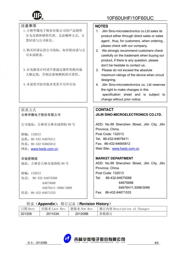 10F60UHF datasheet page 6