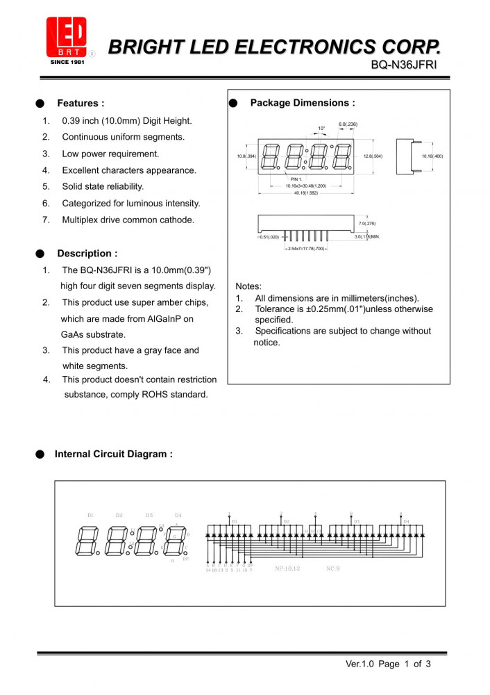 BQ-N36JFRI technical document page 1